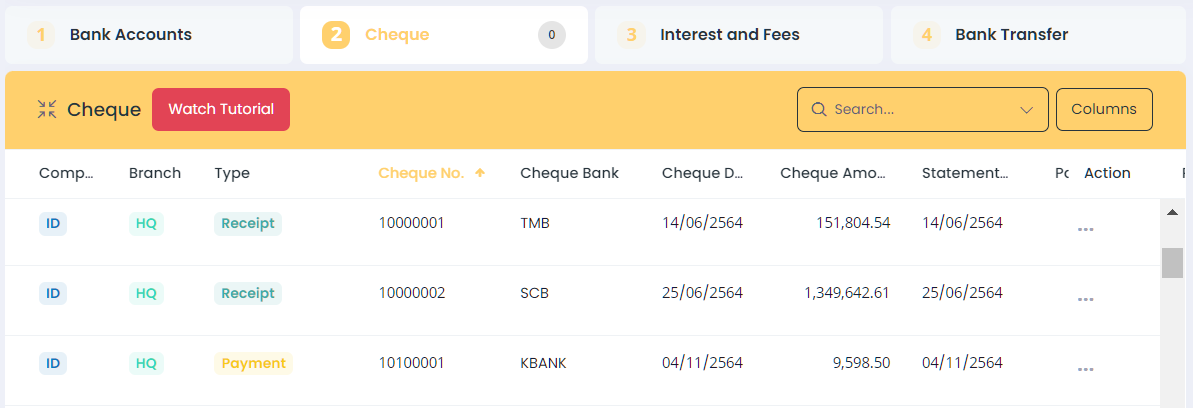 ระบบการเงิน – Nested
